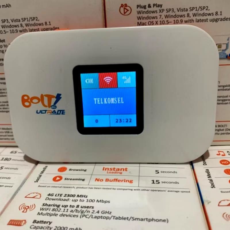 Jual Modem Wifi 4G BL1 Aquila Max Mifi Bolt Aqila Slim Unlock 4G T-Sel ...