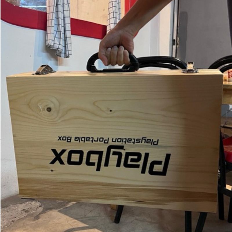 Jual playbox monitor playstation (ps) kayu | Shopee Indonesia