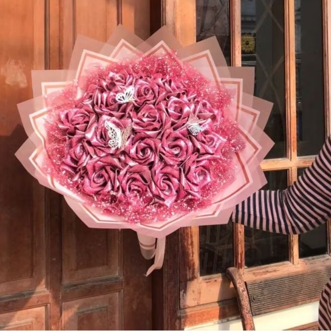 Jual BUKET BUNGA SATIN MURAH CANTIK DAN AESTHETIC | Shopee Indonesia