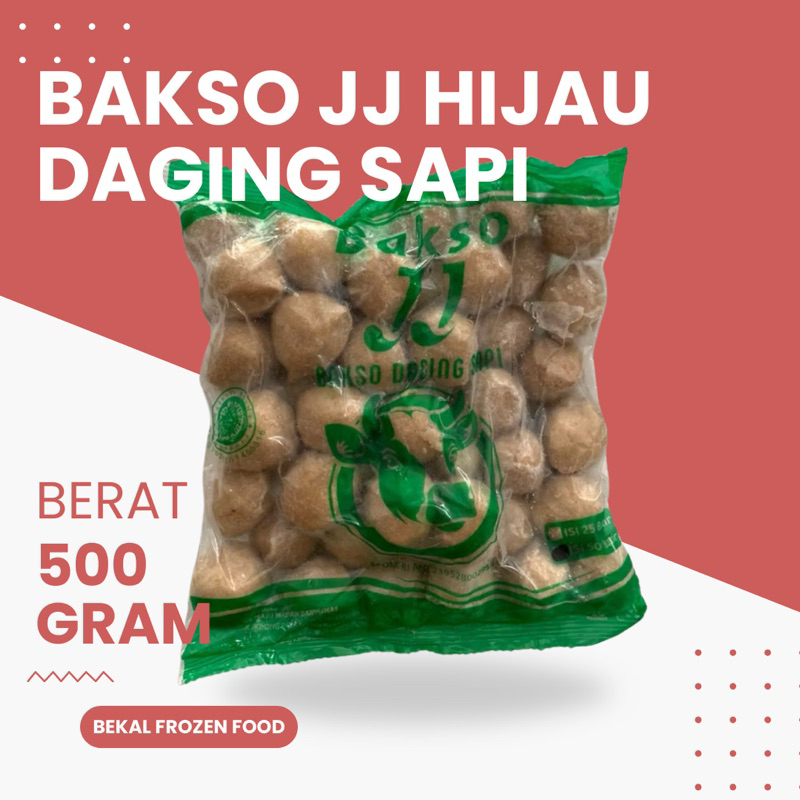 Jual Bakso JJ Hijau Daging Sapi isi 50 | Shopee Indonesia