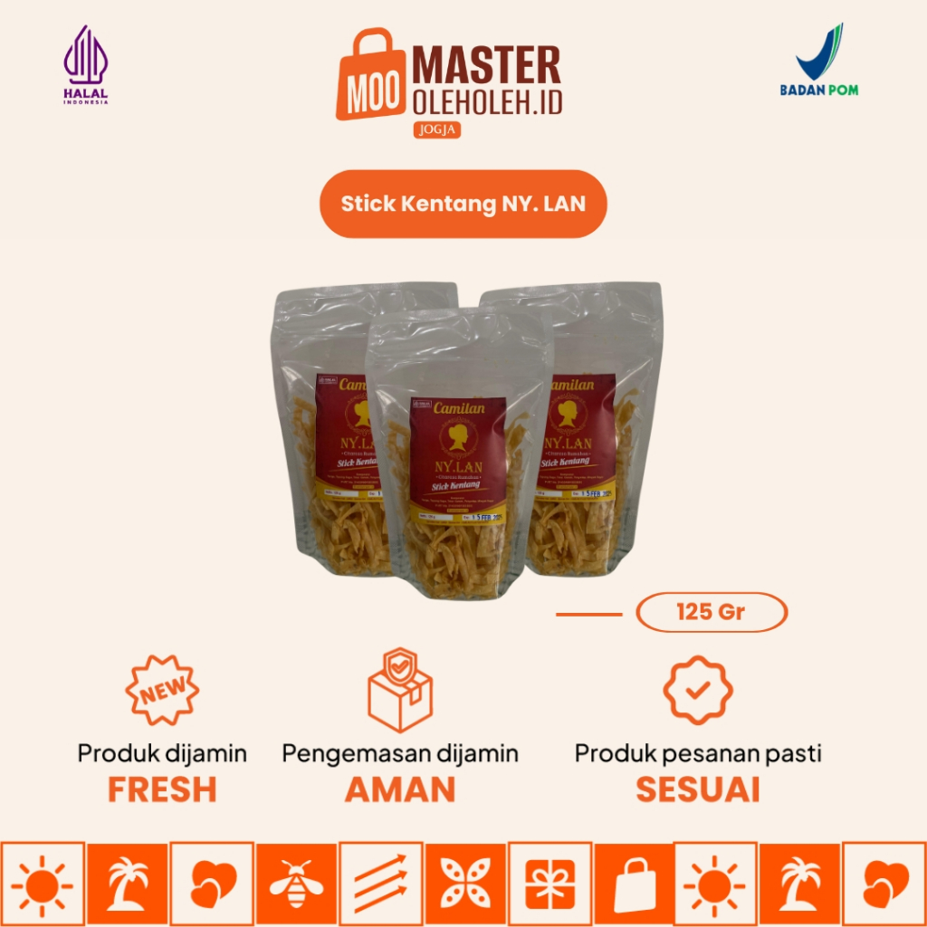 Jual Stick Kentang Ori Camilan Ny.Lan Khas Nusantara - 125 gr | Shopee ...