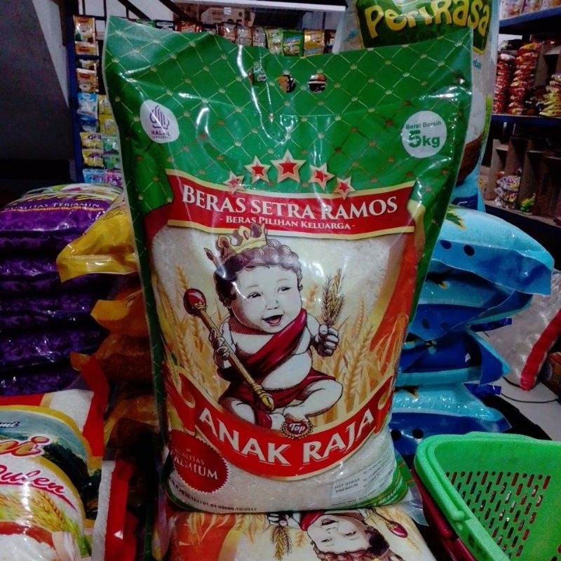 Jual BERAS SERTA RAMOS ANAK RAJA 5KG | Shopee Indonesia