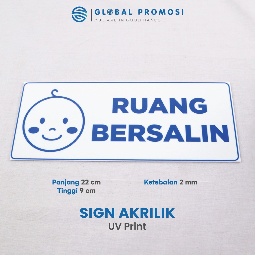 Jual READY STOCK Akrilik Sign Ruang Bersalin Signage Board Cetak Uv ...