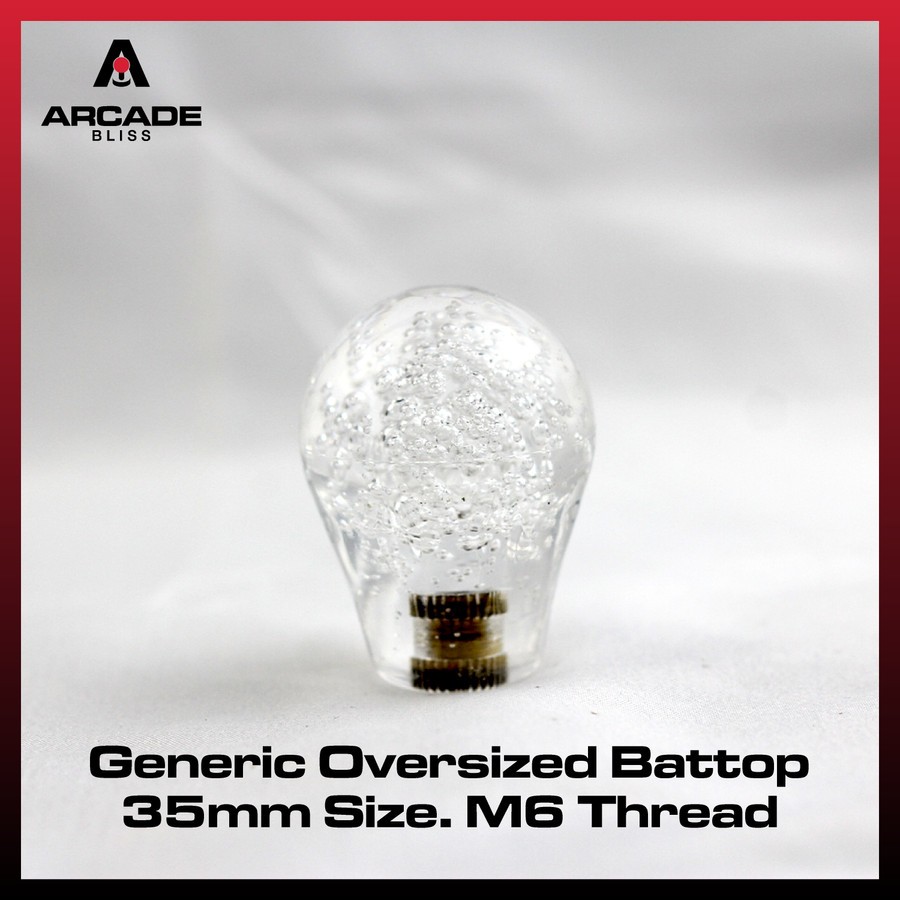 Jual Generic Oversize Bat Top 35mm Arcade Joystick Handle Battop Clear ...
