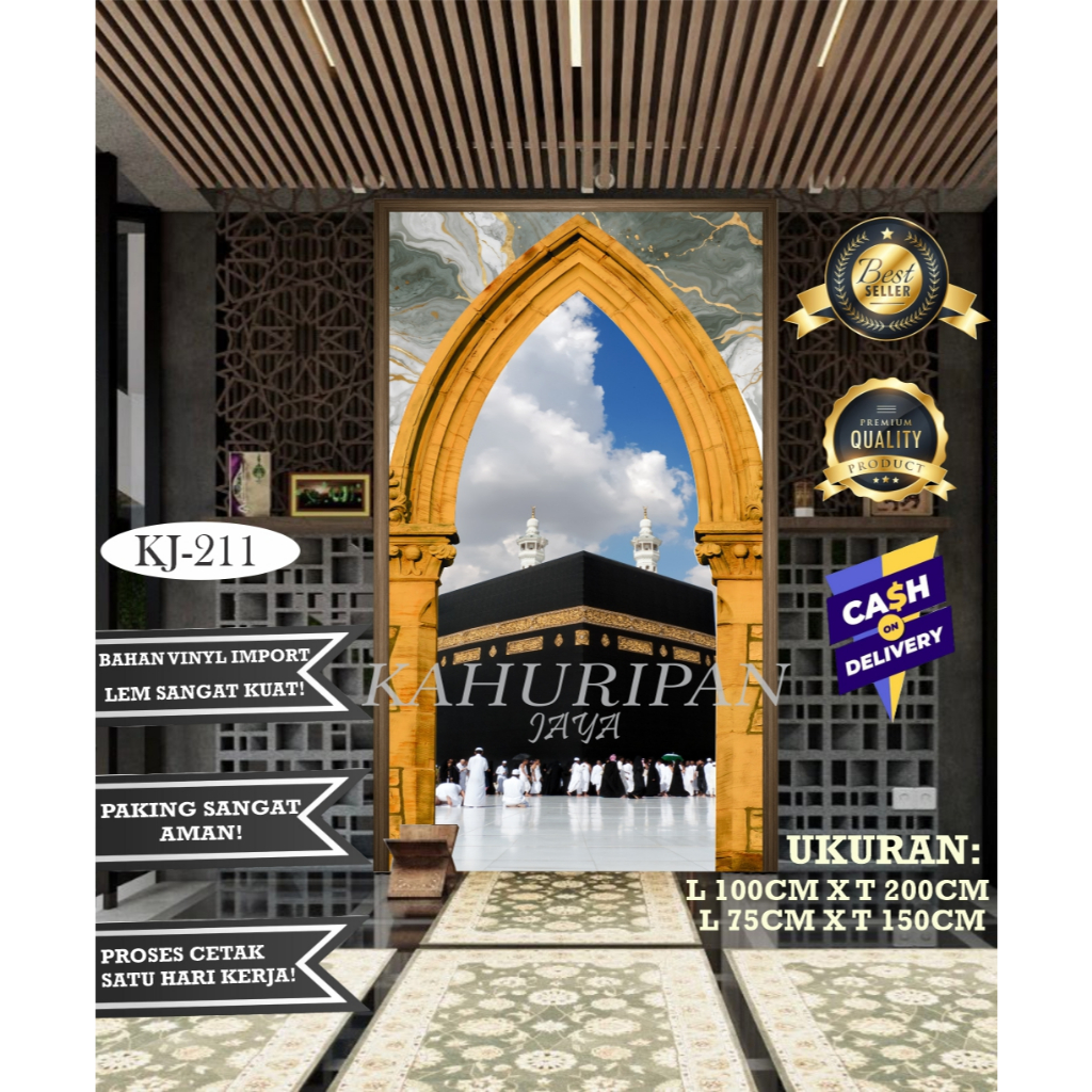 Jual PROMO!! - Sticker Mushola Rumah - Sticker Mihrab Mushola,Mihrab ...