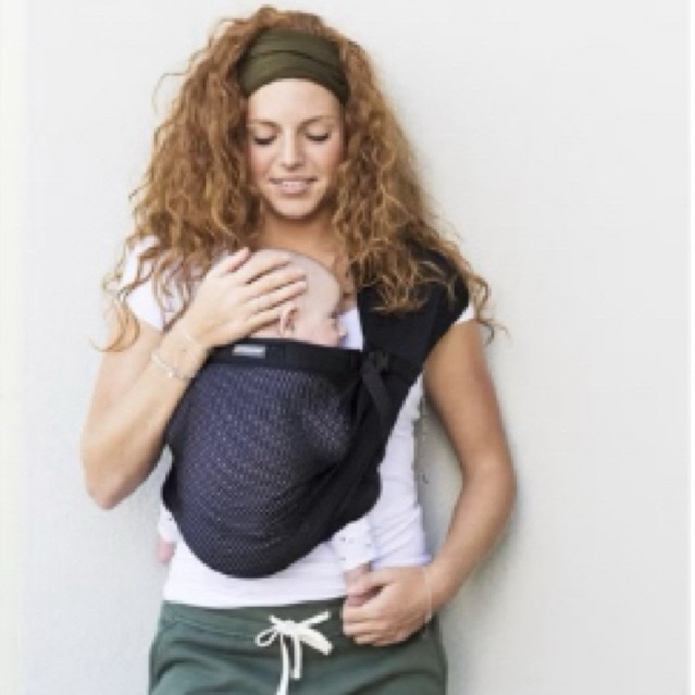 Jual Mini Monkey Mini Sling Mesh Carrier - Gendongan Anak Bayi Hitam ...