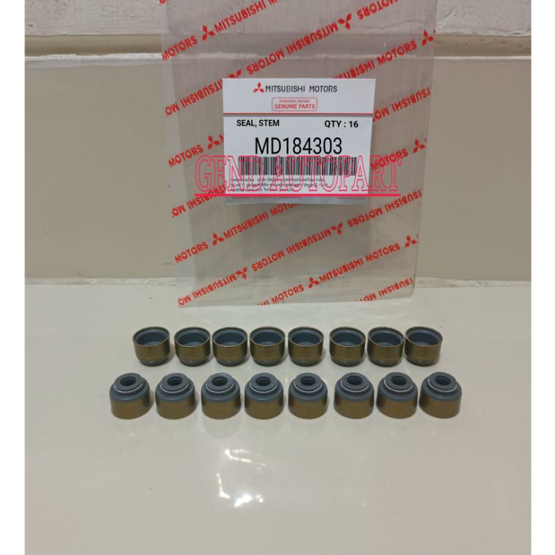 Jual Sil Seal Klep Valve Steam Seal 16pc Valve MITSUBISHI Triton 2.5 2.500cc KB4T 4D56 Pajero ...