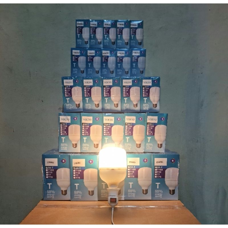 Jual LAMPU LED 5 WATT WARNA KUNING ( WARM WHITE ) HEMAT ENERGI 88% ...