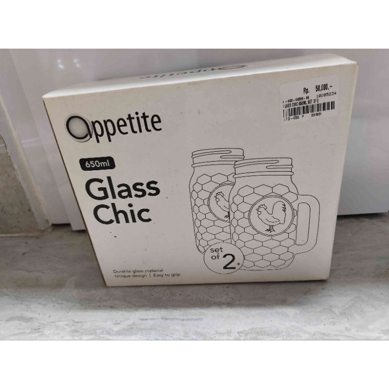 Jual Oppetite Set Kaca Chuc 650ml 2 pcs | Shopee Indonesia