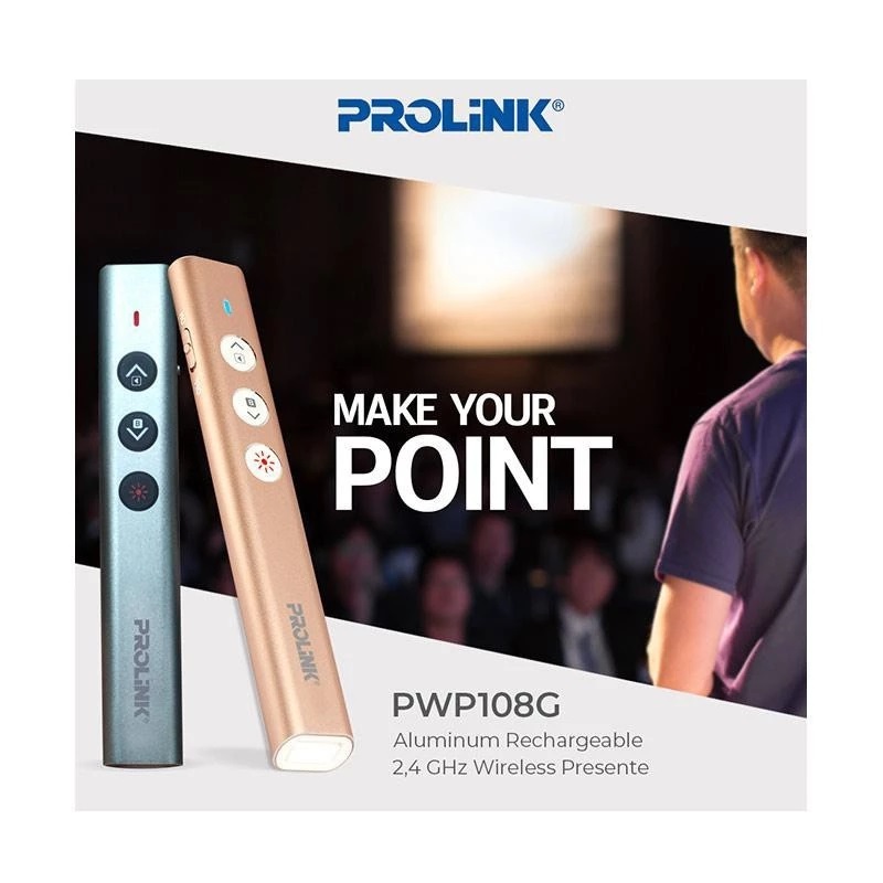 Jual Prolnk Wireless Laser Profesional Presenter Rechargeable Long ...