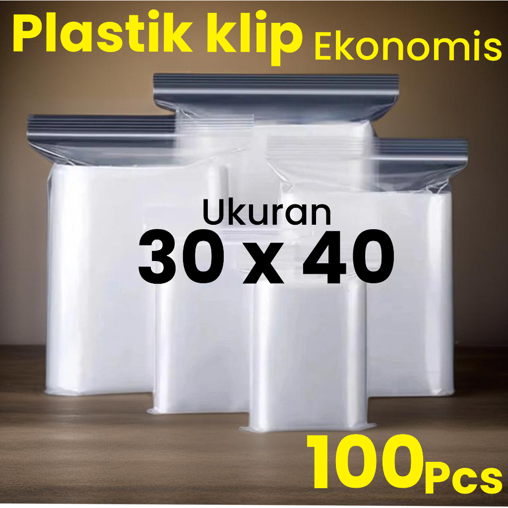 Jual Plastik Klip 30 x 40 isi 100 pcs ekonomis Zipplok | Shopee Indonesia