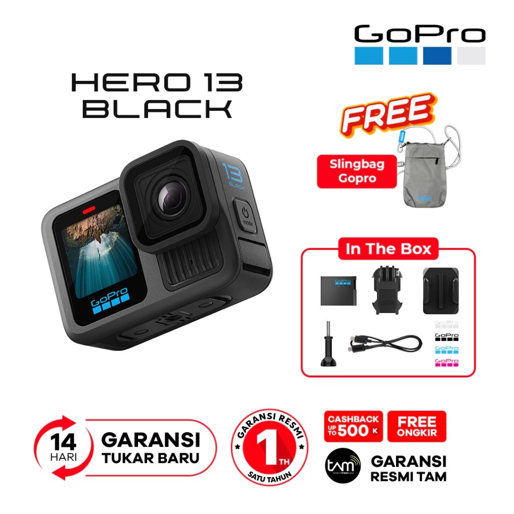 Jual GoPro Hero 13 Black / GoPro 13 (2024) 5.3K60 Video Resolution+GPS ...