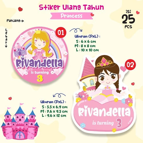 Jual STIKER LABEL ULANG TAHUN / BIRTHDAY STICKER CUSTOM (ISI 25PCS ...