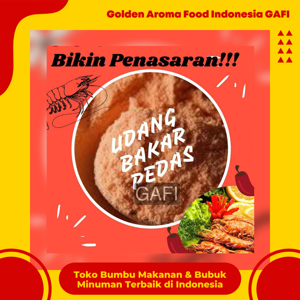 Jual GAFI Food Bumbu Tabur Rasa Udang Bakar Pedas 1 Kg Enak Murah Lezat ...