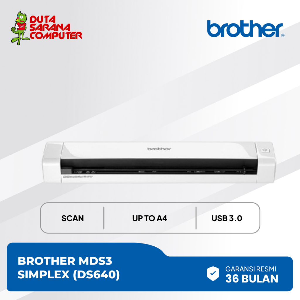 Jual SCANNER BROTHER DS-640 MOBILE DOCUMENT PORTABLE ID SCAN | Shopee ...