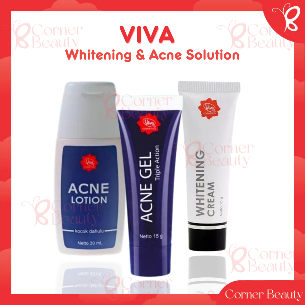 Jual Viva Acne Gel 15g / Lotion 30ml Triple Action / Whitening Cream ...