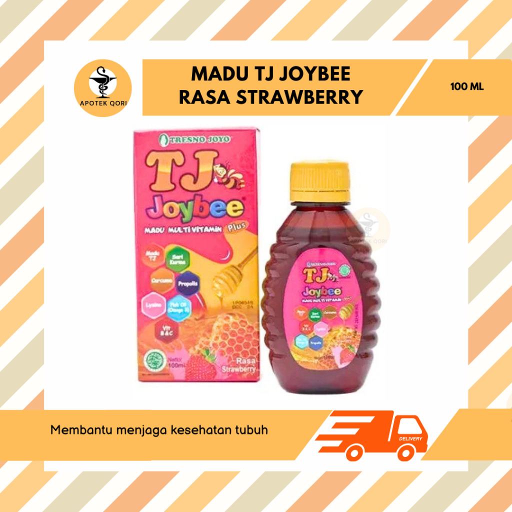 Jual MADU TJ JOYBEE + MULTIVITAMIN 100 ML RASA STRAWBERRY | Shopee ...