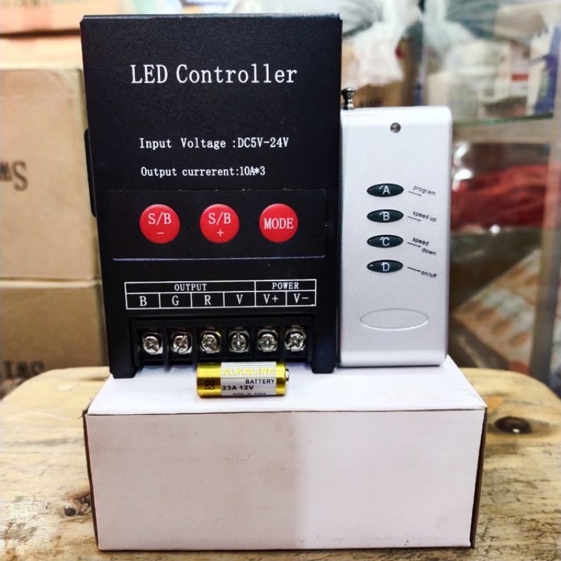 Jual LED controller RGB input DC 5-24Volt | Shopee Indonesia