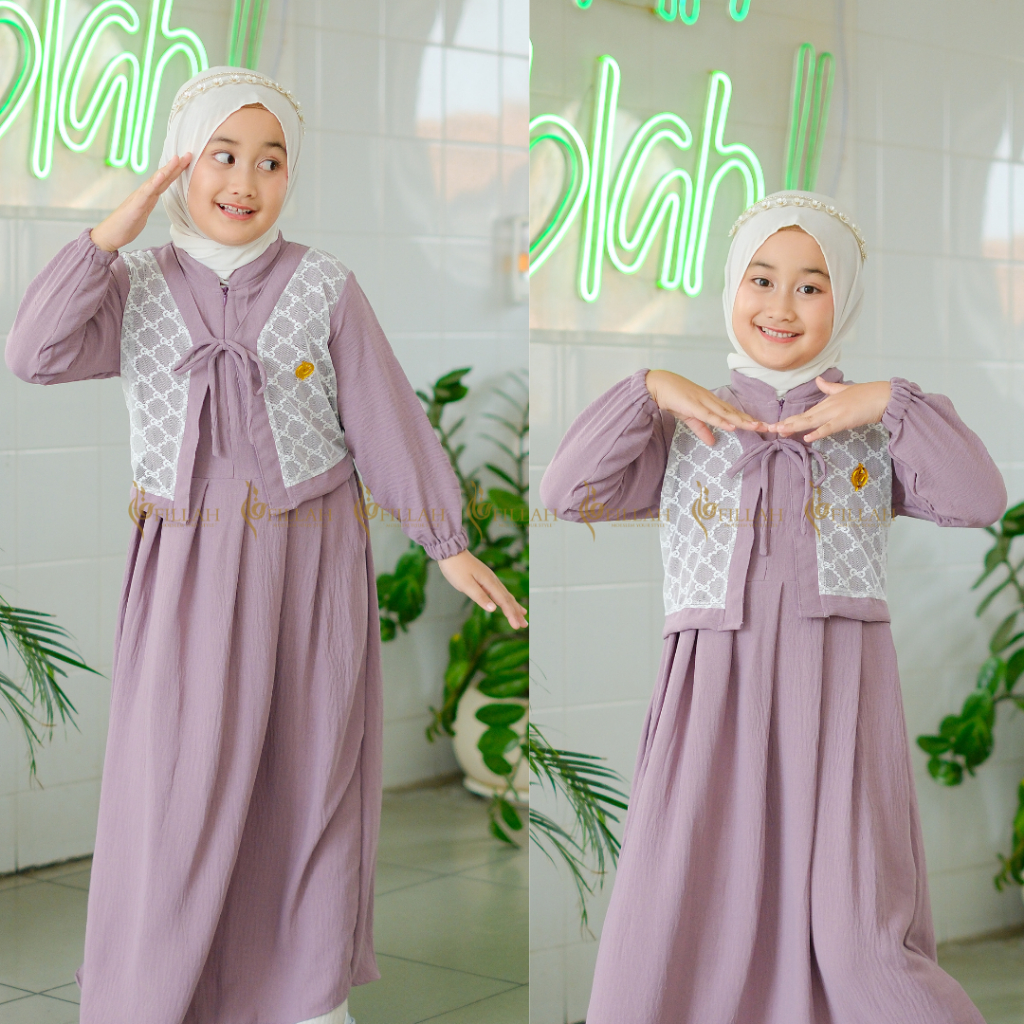 Jual Gamis Anak Perempuan 3-14 Tahun Gamis Remaja Gamis Denim Baju ...