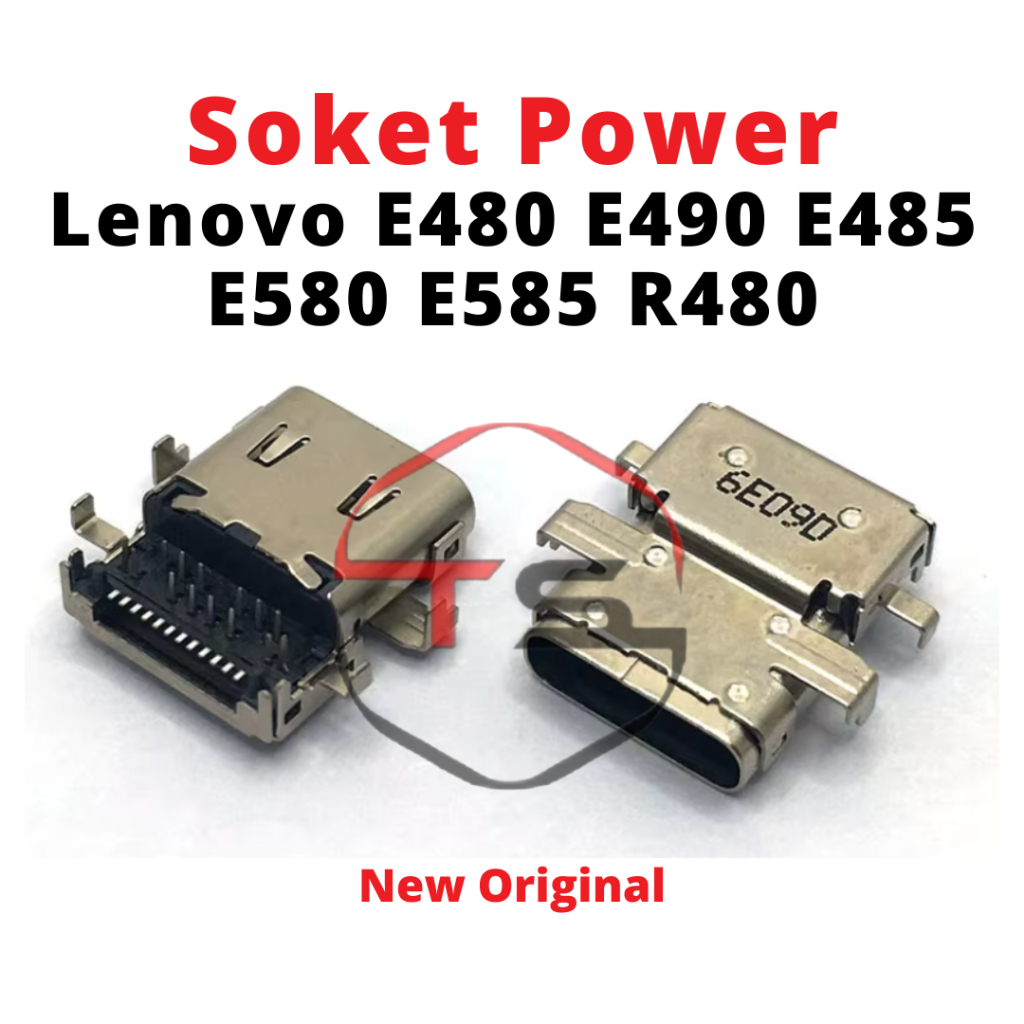 Jual Soket Socket Konektor DC Power Type-C Lenovo E480 E490 E485 E580 E585 R480 New Original ...