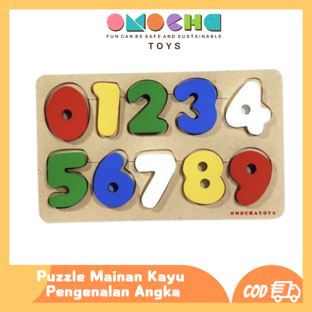 Jual Omocha Toys - Chunky Puzzle Angka 0-9 Puzzle Cat Timbul Angka ...