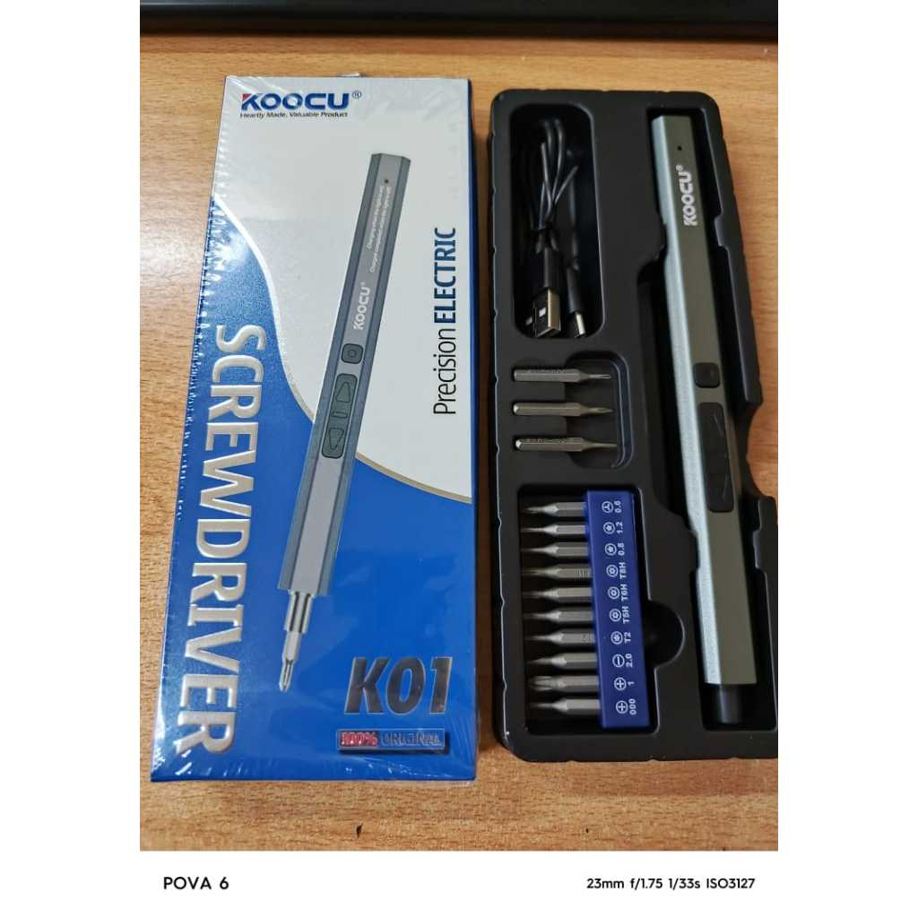 Jual OBENG CORDLESS ELECTRIC SCREWDRIVER KOOCU K01/OBENG LISTRIK ...