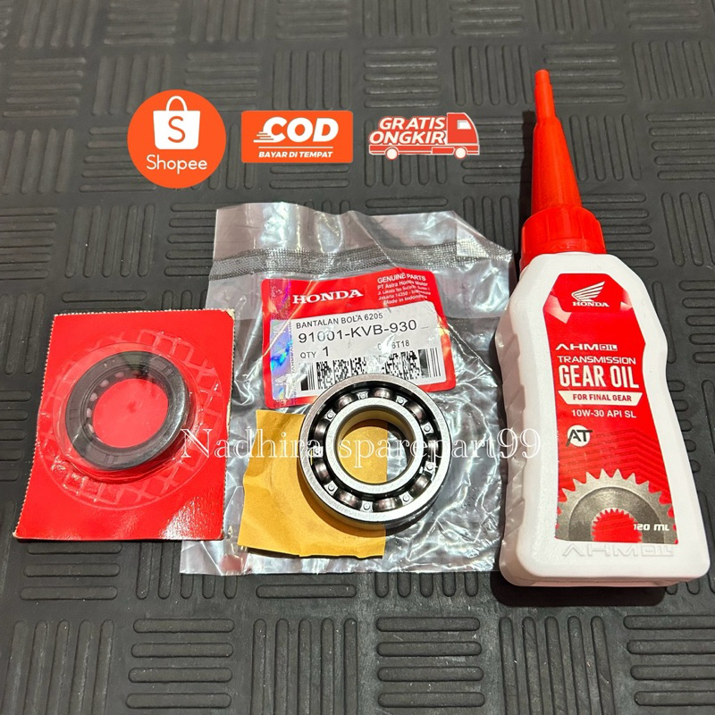 Jual Laher Bearing As Roda belakang+Seal roda belakang+oli gardan Vario ...