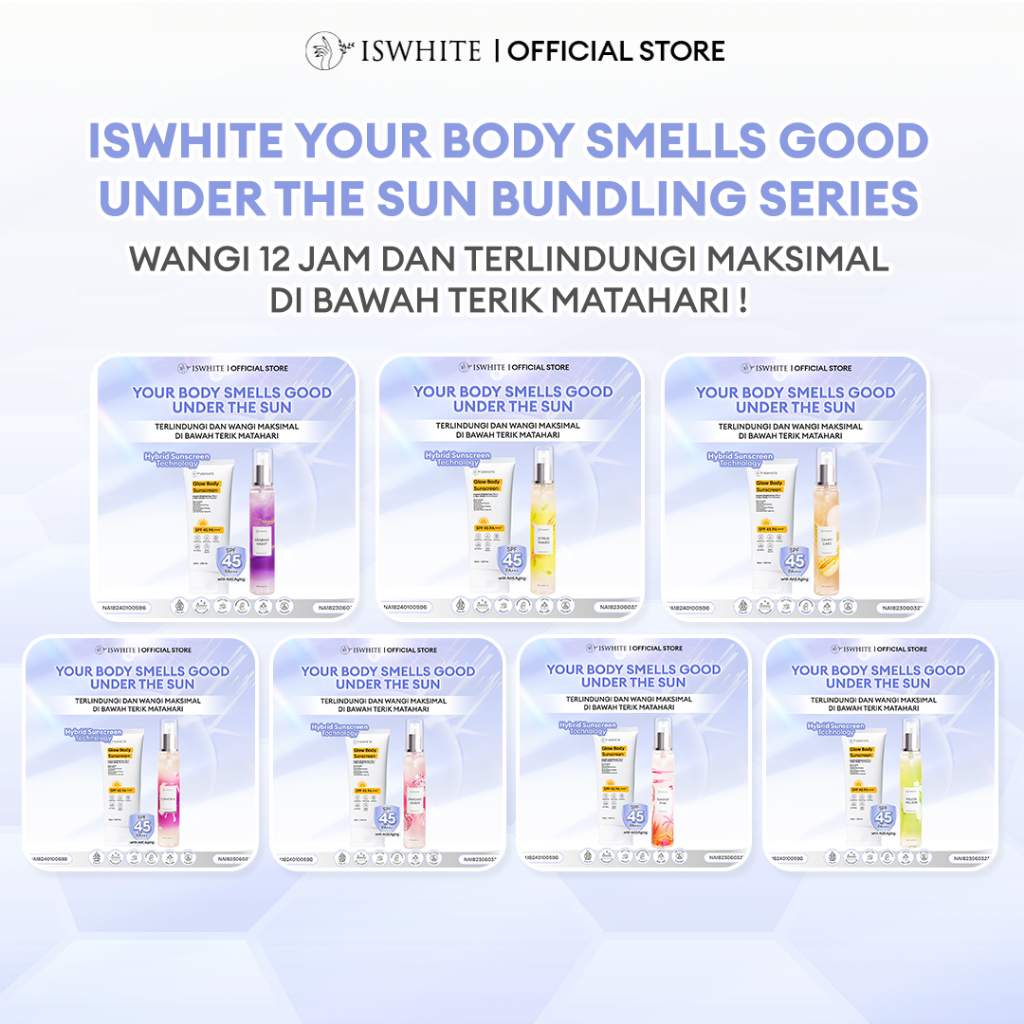 Jual ISWHITE Your Body Smells Good Under The Sun Bundling Series ...