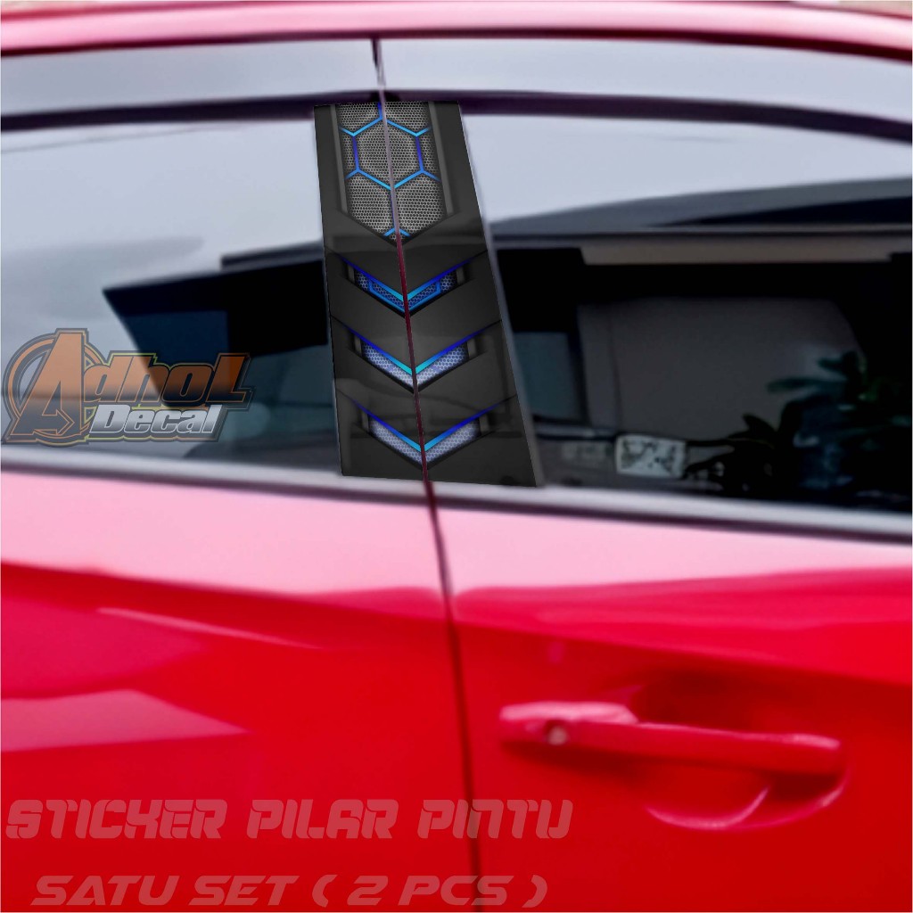 Jual Stiker Pilar Pintu Mobil 2 Pcs Harga Satu Paket, Ukuran Universal ...