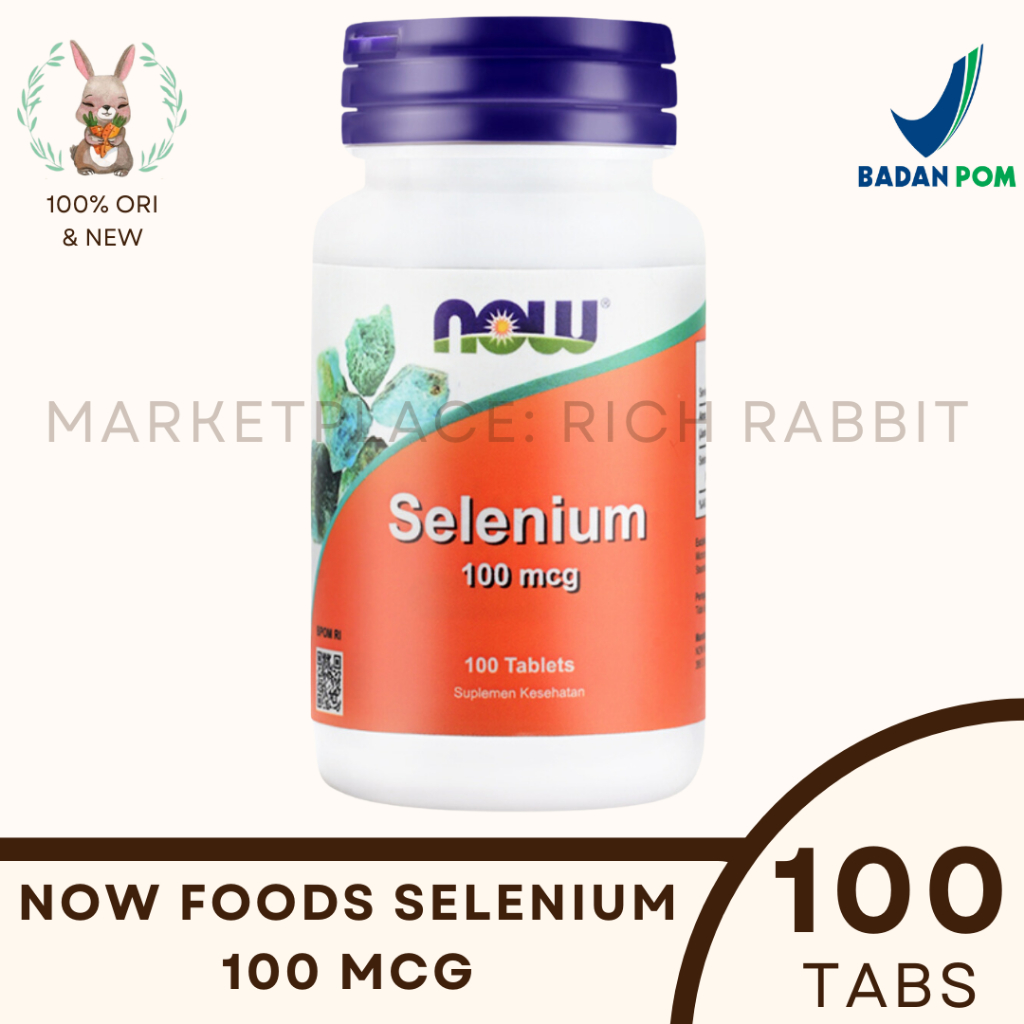 Jual Now Foods Selenium 100 mcg Yeast Free 100 Tablets | Shopee Indonesia