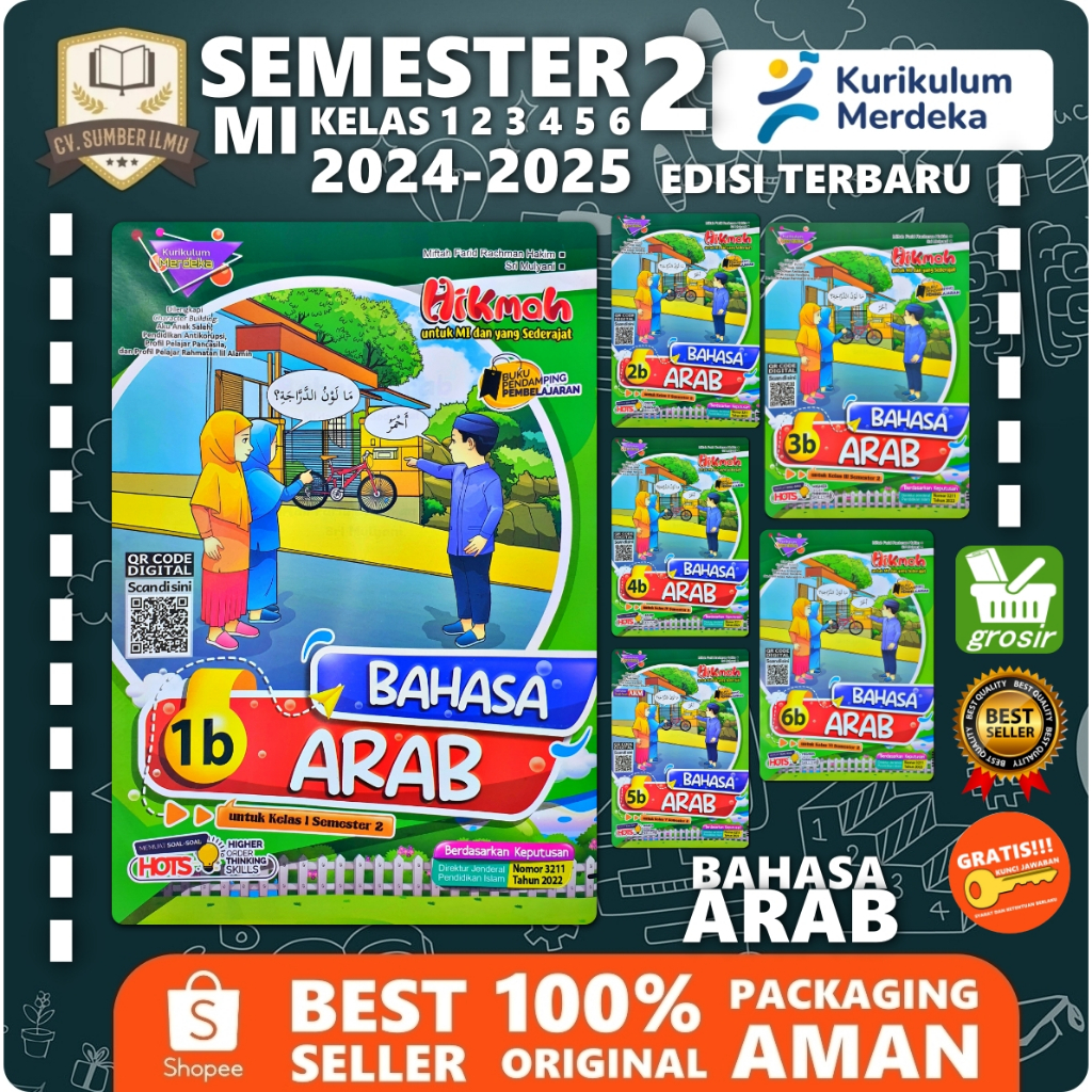 Jual LKS BAHASA ARAB MI KELAS 1 2 3 4 5 6 SEMESTER 2 2024-2025 | HIKMAH PUTRA NUGRAHA | Shopee ...