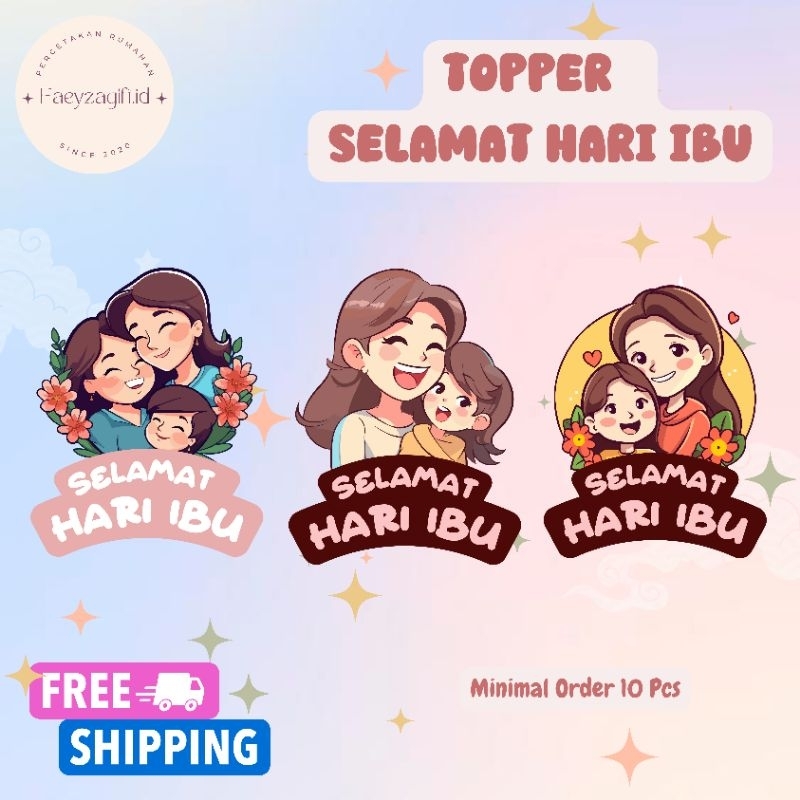 Jual TOPPER SELAMAT HARI IBU / SELAMAT HARI GURU | Shopee Indonesia