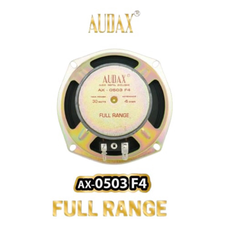 Jual Speaker Audax 5 inch AX - 0503 F4 Fullrange Audax Original 30 Watt | Shopee Indonesia
