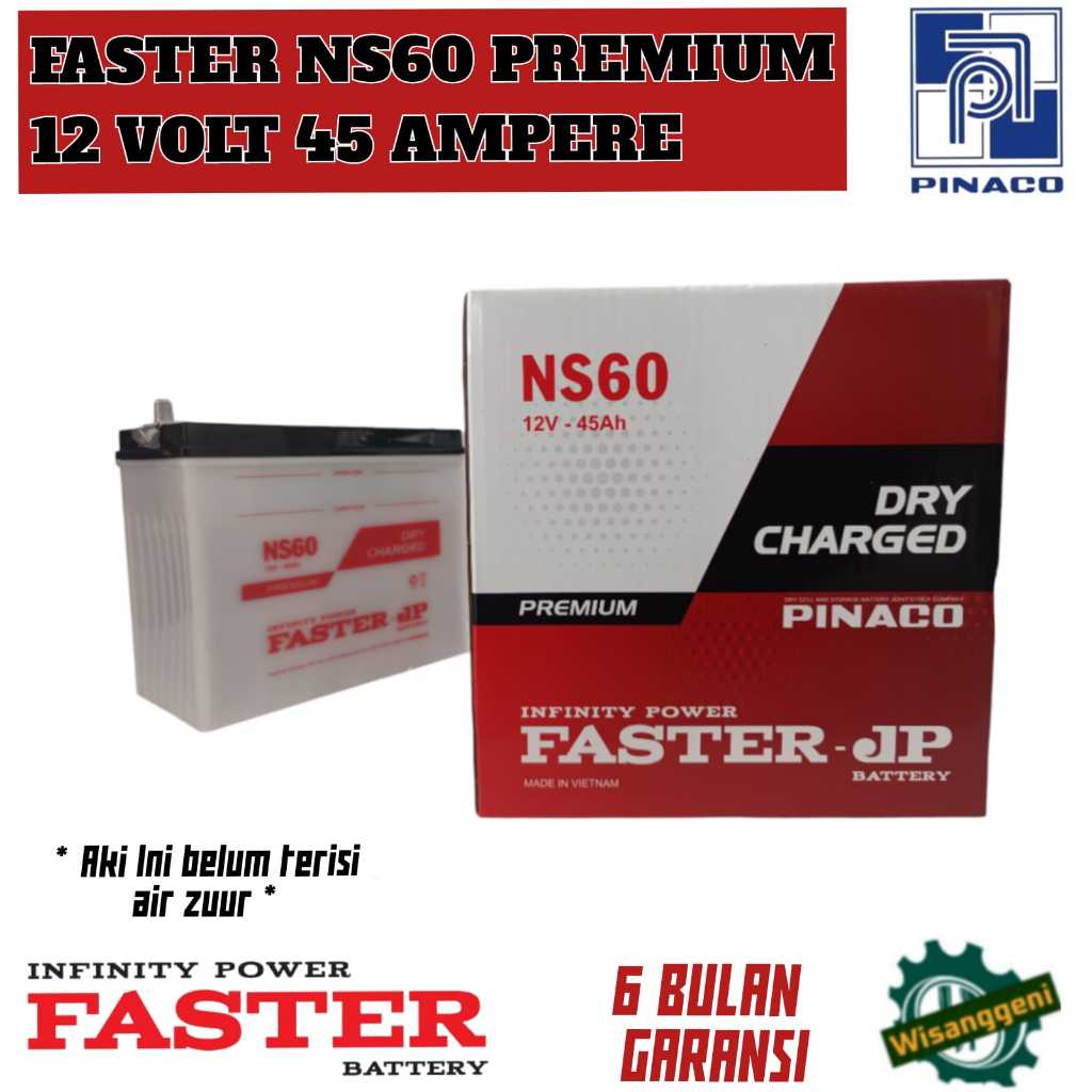 Jual Aki Mobil Avanza/Terios/Rush/Taruna/Xenia/Katana/Escudo/APV FASTER NS60 PREMIUM 45 Ampere ...