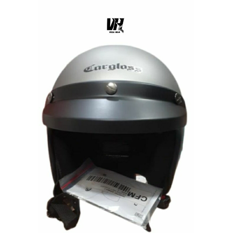 Jual Helm Cargloss ORI- Cargloss ABU - Cargloss 100% ORI | Shopee Indonesia