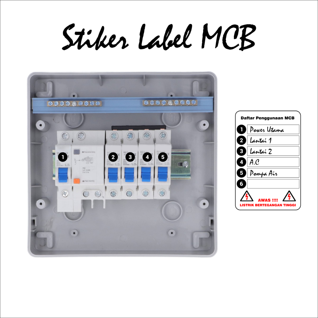 Jual Stiker Label MCB Stiker Penanda MCB Stiker MCB | Shopee Indonesia