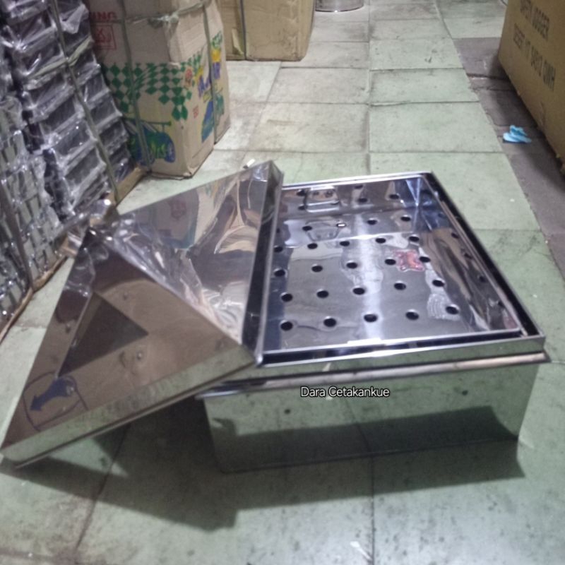 Jual Klakat kukusan dimsum kotak 32 cm Stainless Steel Panci kukus ...