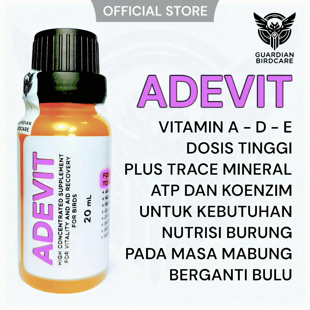 Jual ADEVIT Vitamin Burung Mabung Terlengkap Plus ATP Trace Mineral ...