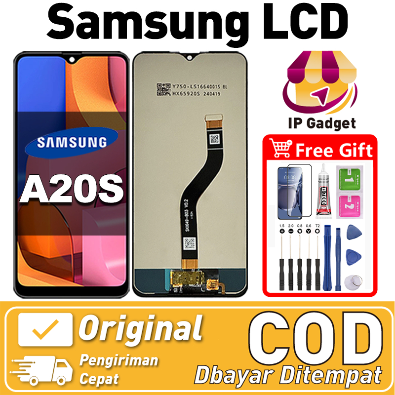 Jual Original Lcd Samsung A20S FULLSET GIFTS asli Layar hp touchscreen ...