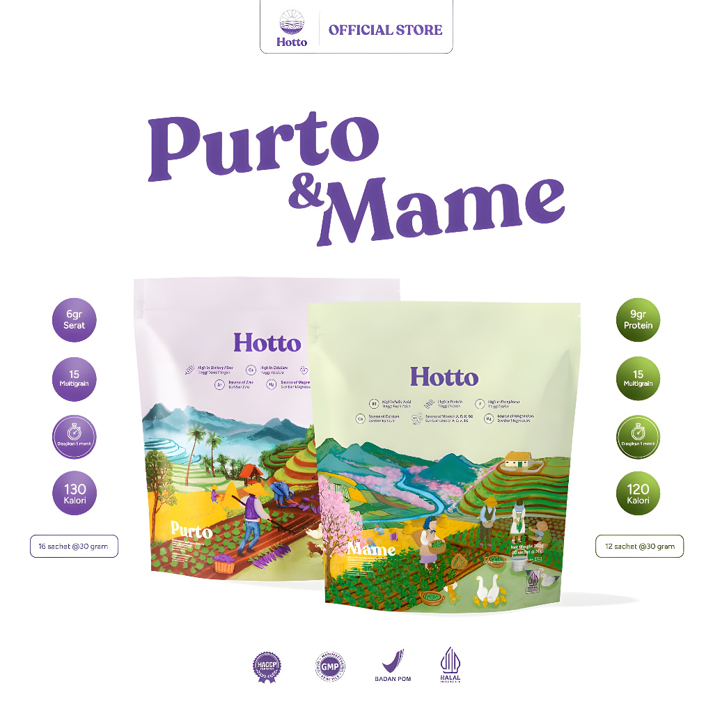 Jual Mix 1 Hotto Purto & 1 Hotto Mame 28 Sachet Free Ongkir | Shopee ...