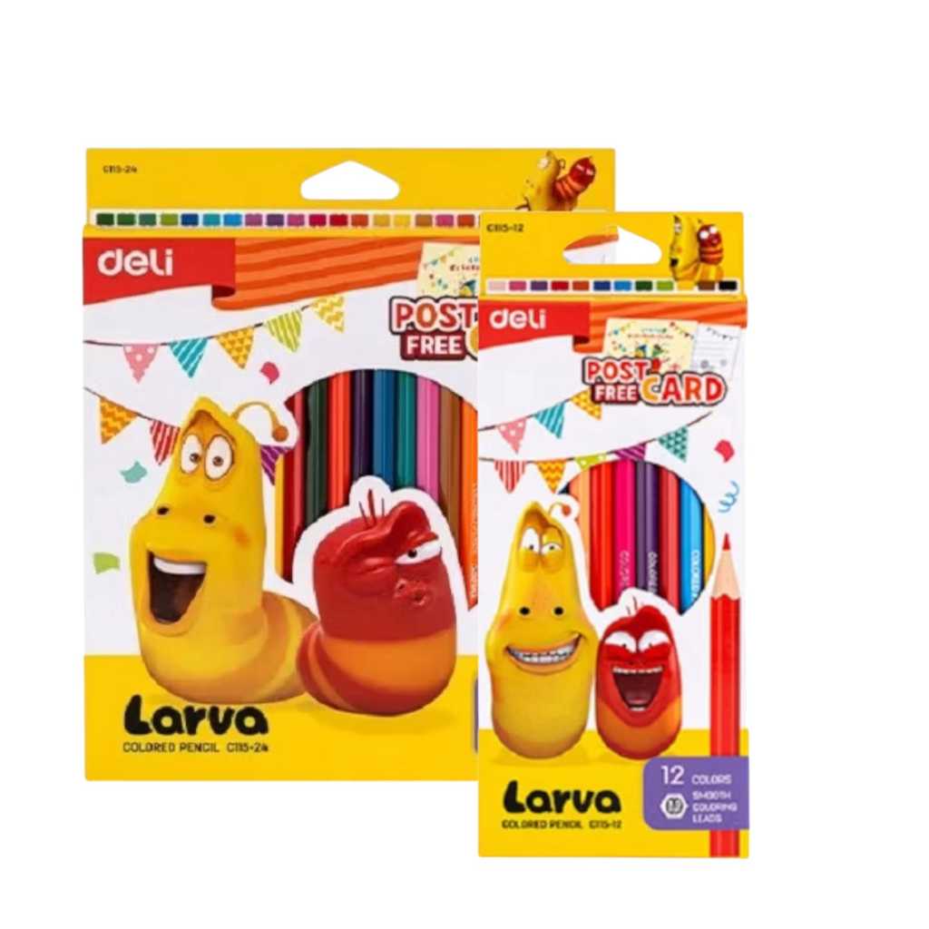 Jual DELI - EC115 Larva School Color Pencil / Pensil Warna Larva ...