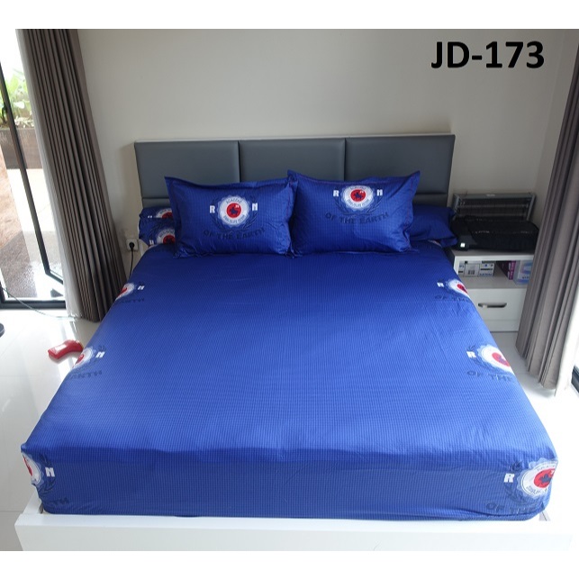 Jual SALE sprei katun jepang reactive kode JD-173 motif logo (belum ...