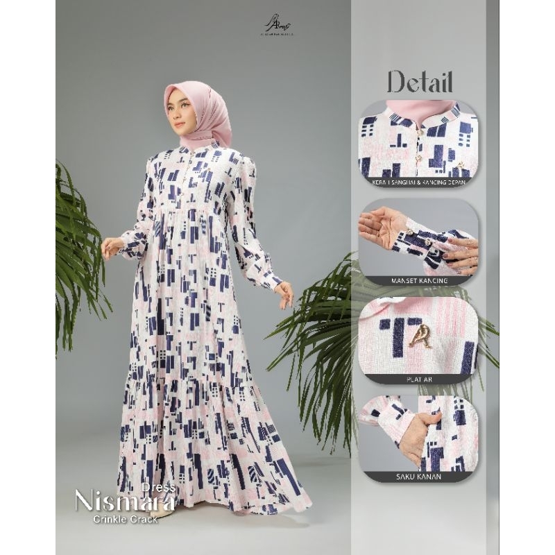 Jual Couple Terbaru AR Rafi - Nismara Dress - Gamis Motif Mom dan Anak ...