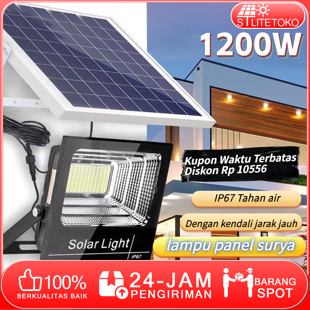 Jual lampu panel surya Baterai berkapasitas besar 24000 mAh lampu solar ...