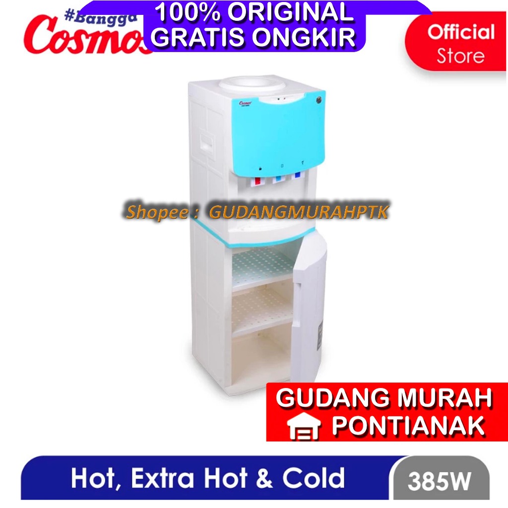 Jual Dispenser Cosmos 3 Kran COLD EXTRA HOT Normal CWD 5603 standing ...