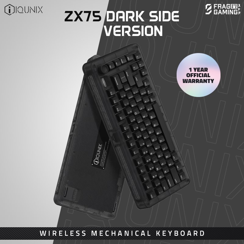 Jual IQUNIX ZX75 Dark Side Wireless Mechanical Keyboard | Shopee Indonesia