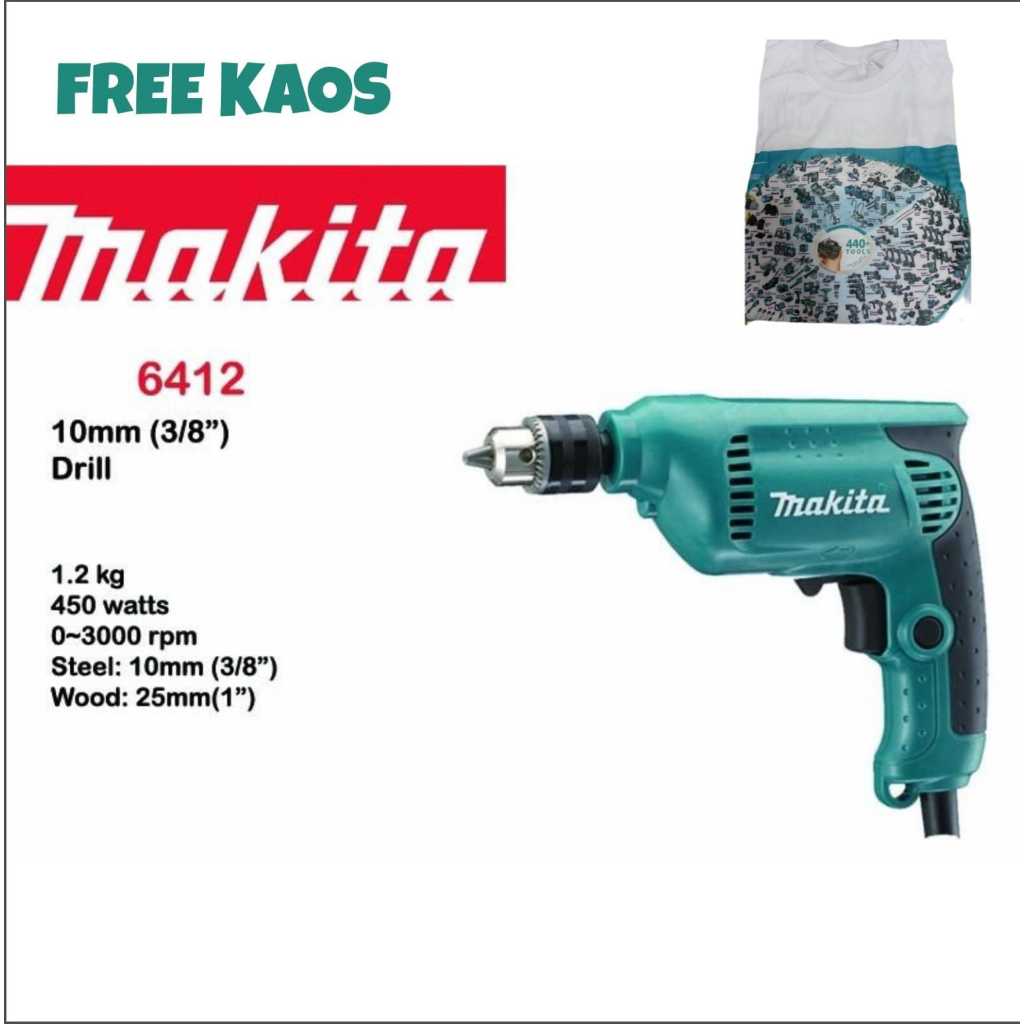 Jual Mesin Bor Makita 6412 | Shopee Indonesia