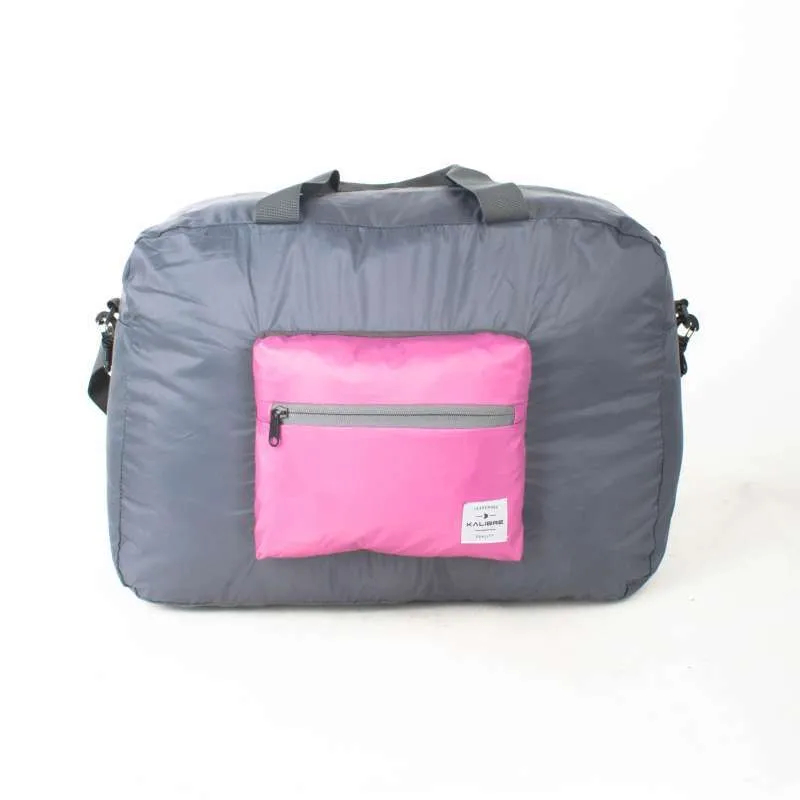 Jual Tas Travel Lipat Kalibre Foldable Bag 22L 931078999 Warna Abu-Pink ...