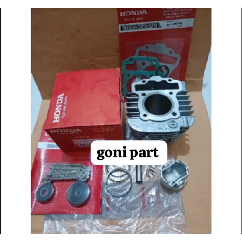 Jual blok seher KWB komplit topset+rantai keteng Honda Blade/Revo absolute Revo 110cc original ...