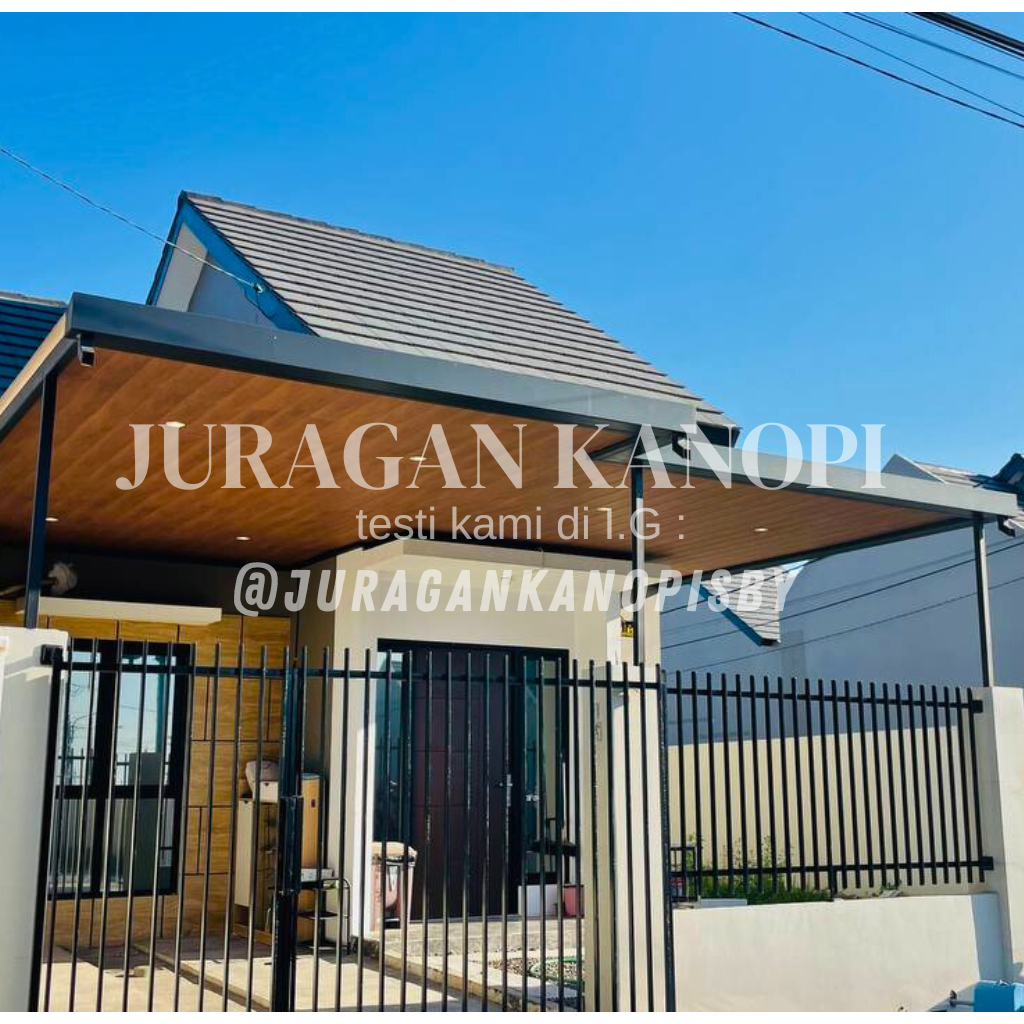 Jual Kanopi baja atap spandek polos + Plafon pvc | Shopee Indonesia